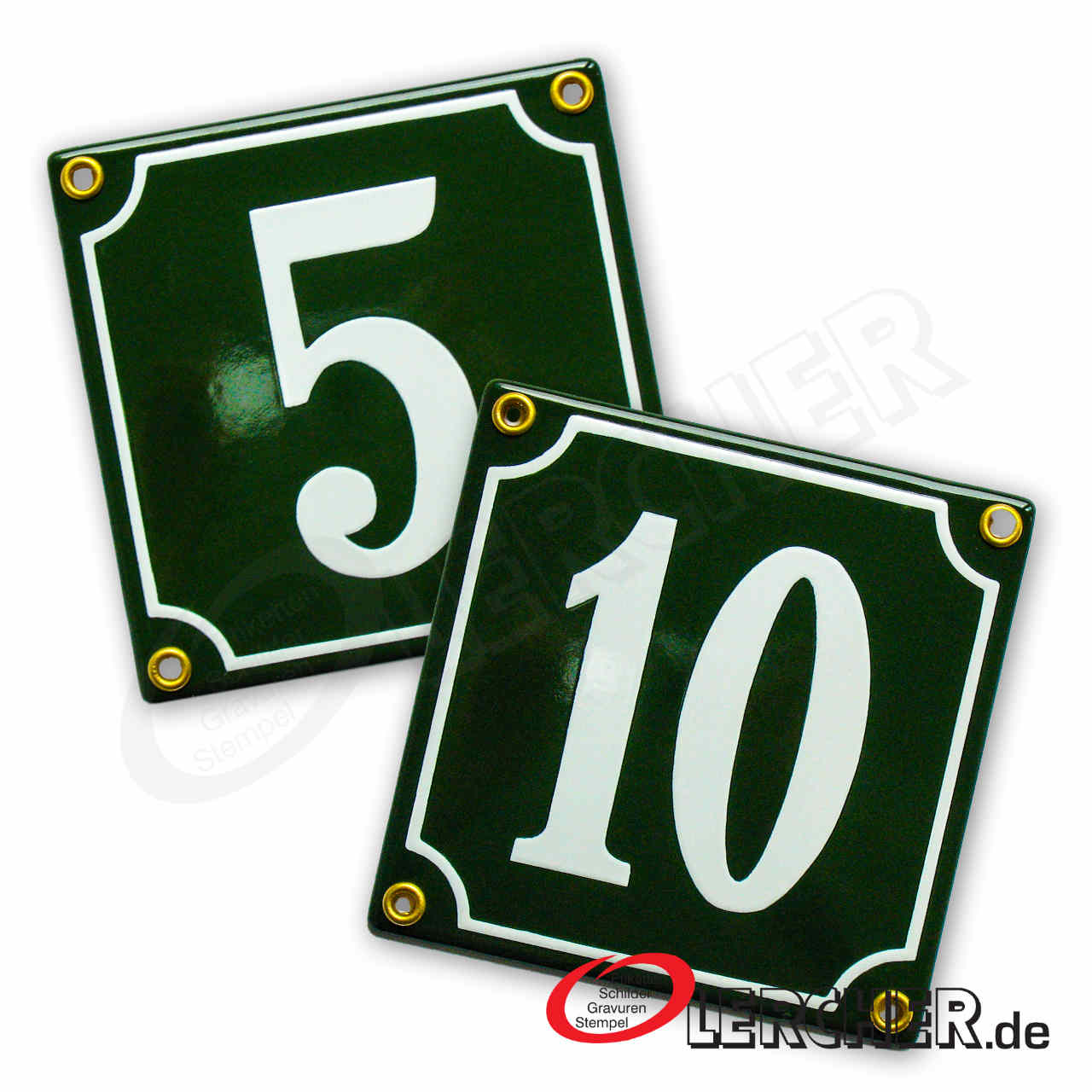 Hausnummer Emaille traditionell hergestellt ♥ günstig